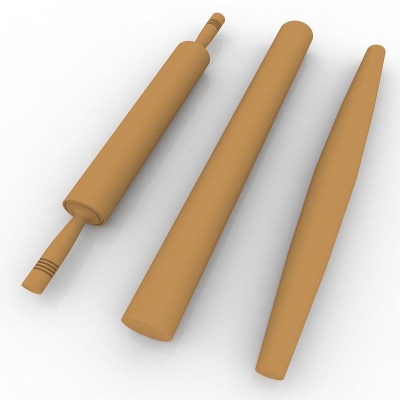 Rolling Pins Collection 3D model | CGTrader