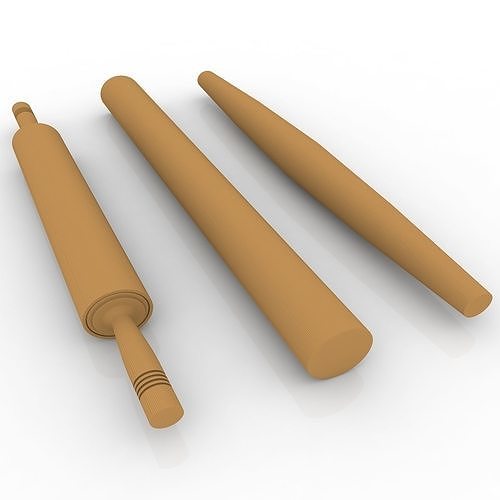 Rolling Pins Collection 3D model | CGTrader