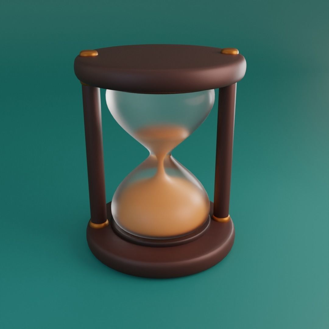 3D model Cartoon Hourglass VR / AR / low-poly | CGTrader