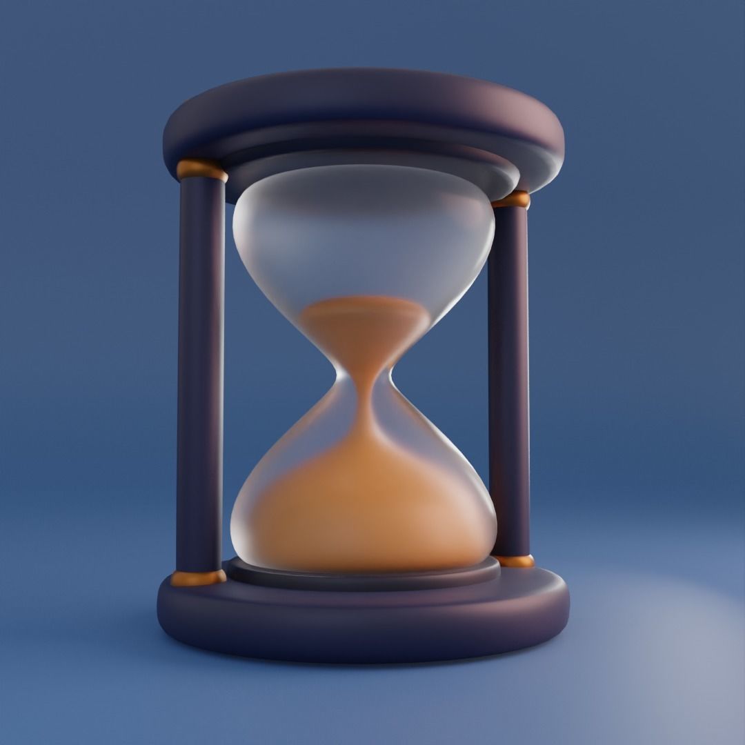 3D model Cartoon Hourglass VR / AR / low-poly | CGTrader