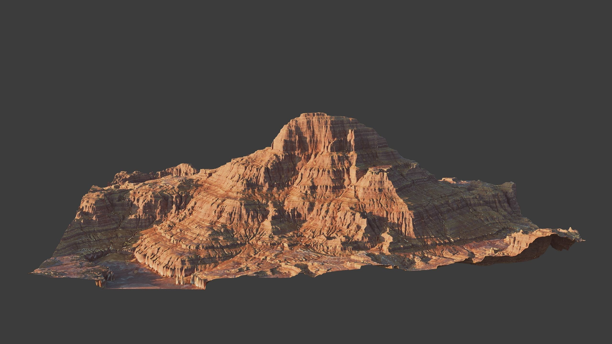 8K Detailed Cliff Landscape 3D model | CGTrader