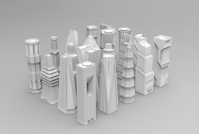 Building Kit 3D model | CGTrader