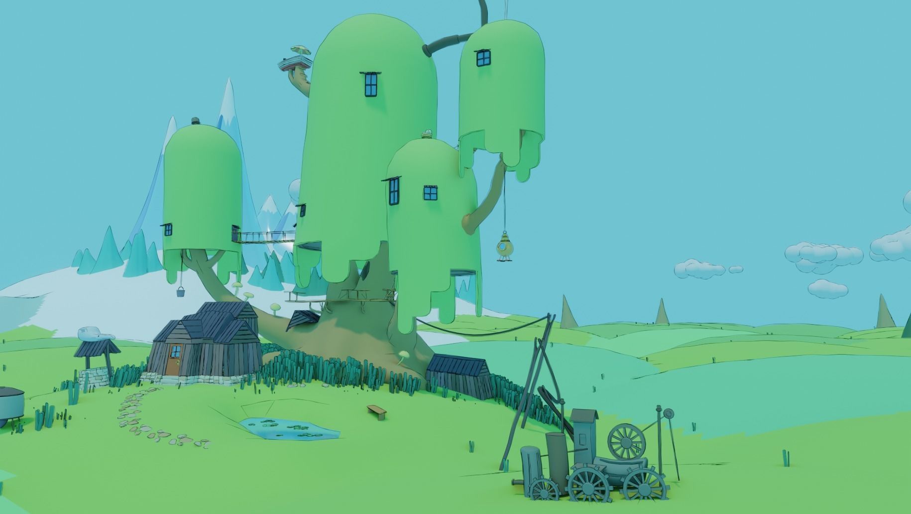 3D model Adventure time Tree house VR / AR / low-poly | CGTrader