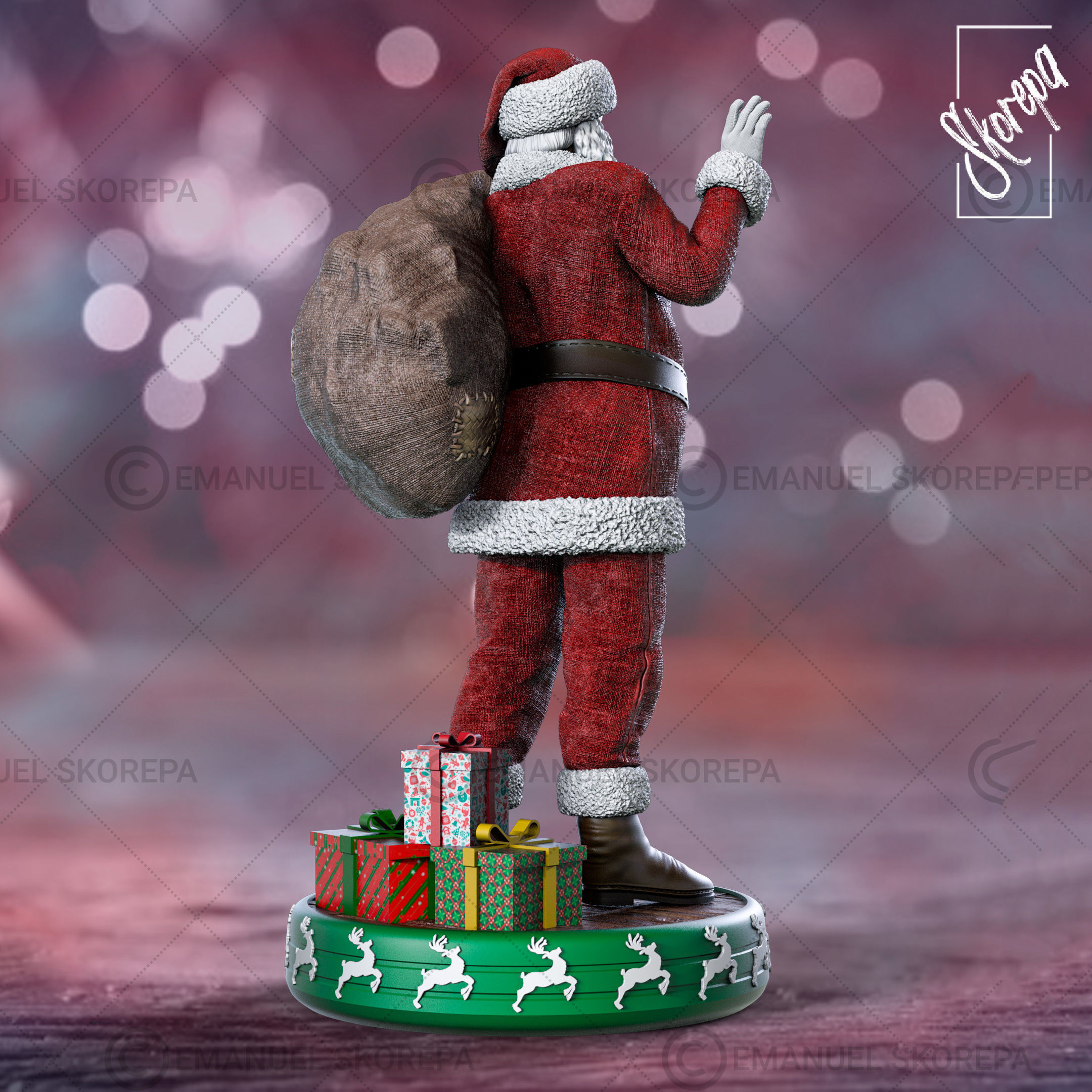 Santa Claus 3D model 3D printable | CGTrader