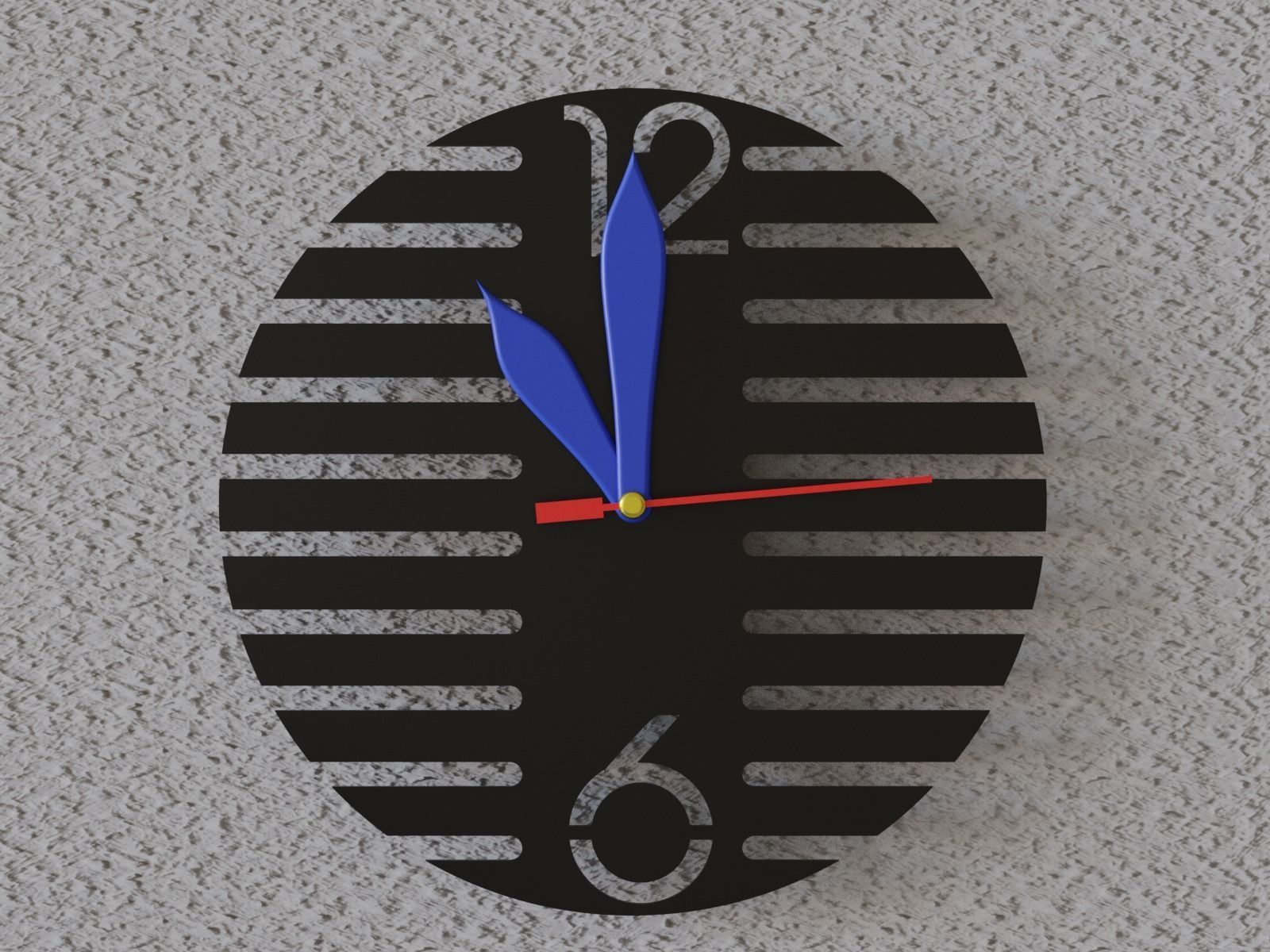 wall clock design 3D model 3D printable | CGTrader