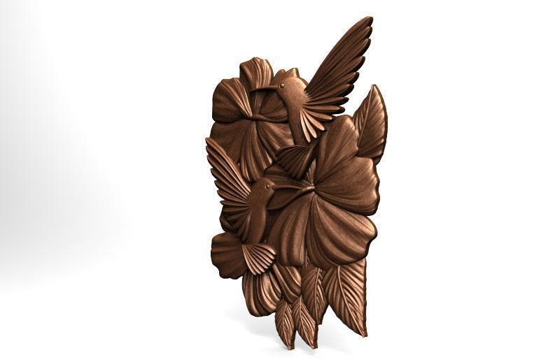 hummingbirds CNC 3D model 3D printable | CGTrader