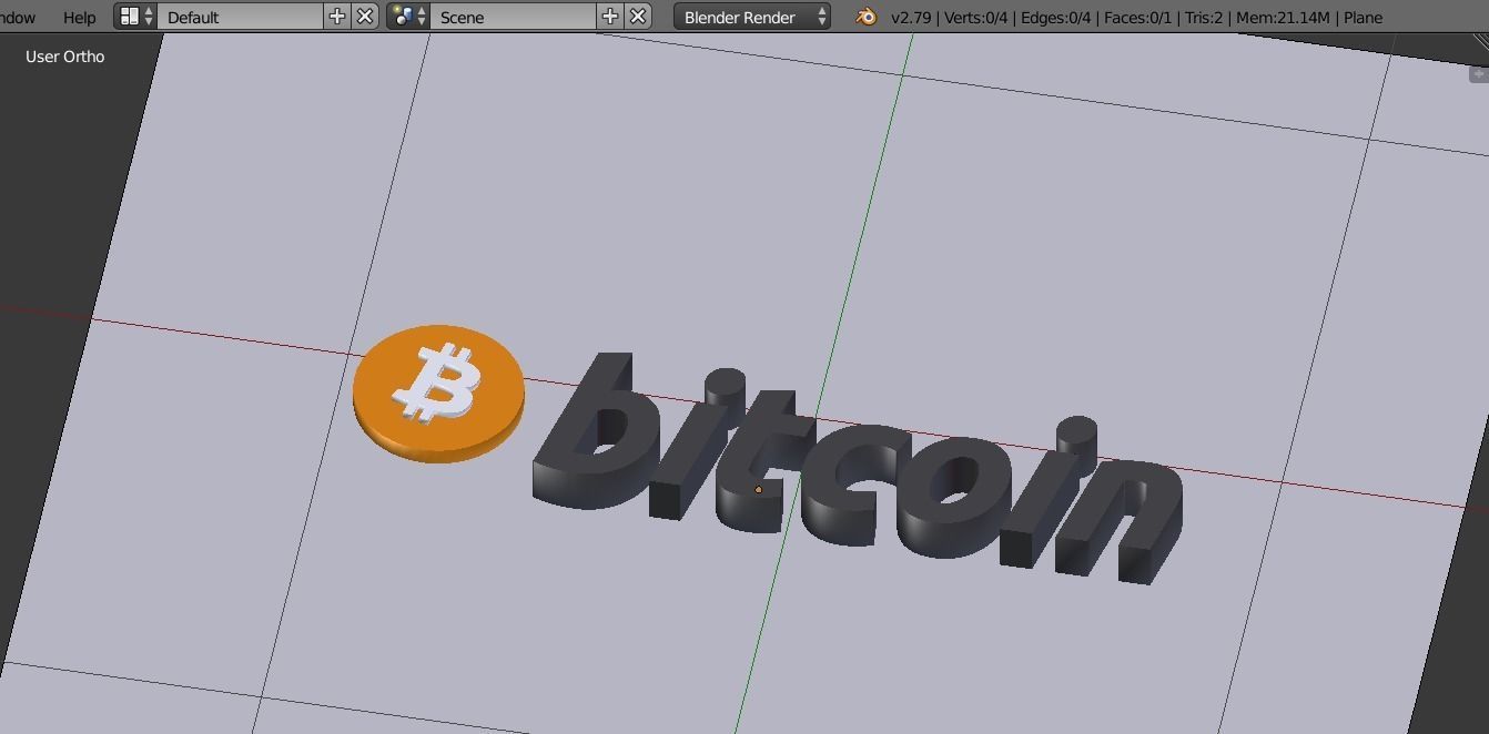 Bitcoin Logo 3D model | CGTrader