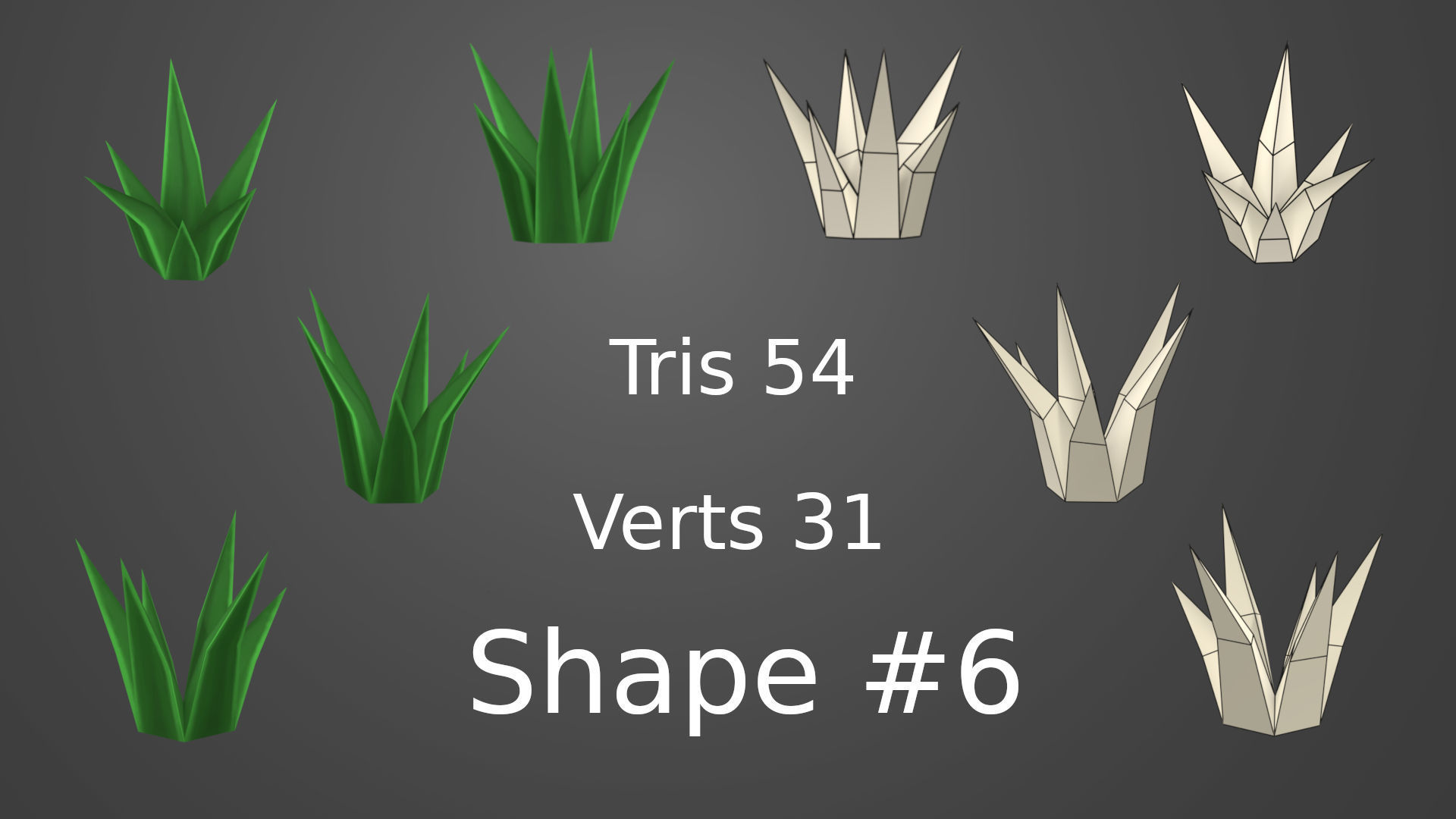 Stylized Grass Pack free VR / AR / low-poly 3D model | CGTrader