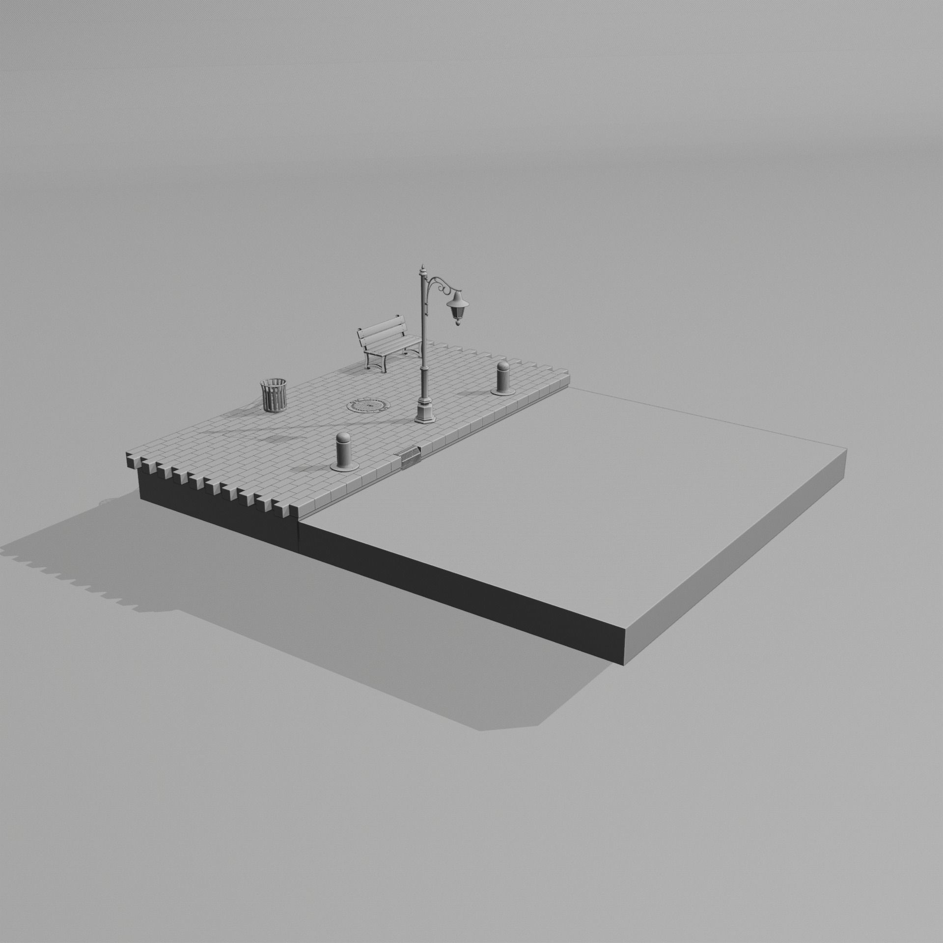 Street Asset blender 3D model | CGTrader
