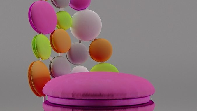 Macaron chair 3D model | CGTrader