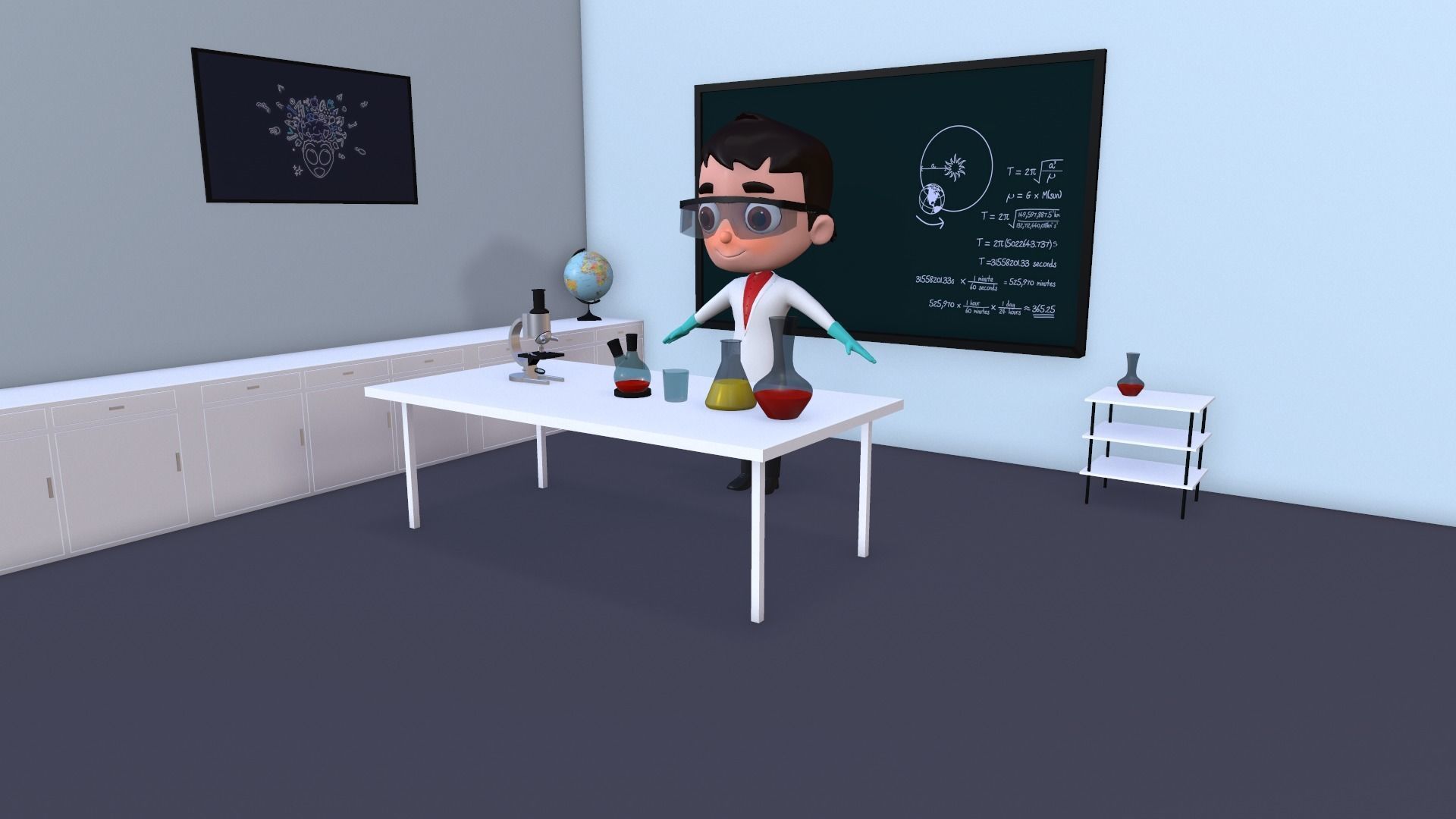 Low Poly Scientist Character 3D model | CGTrader