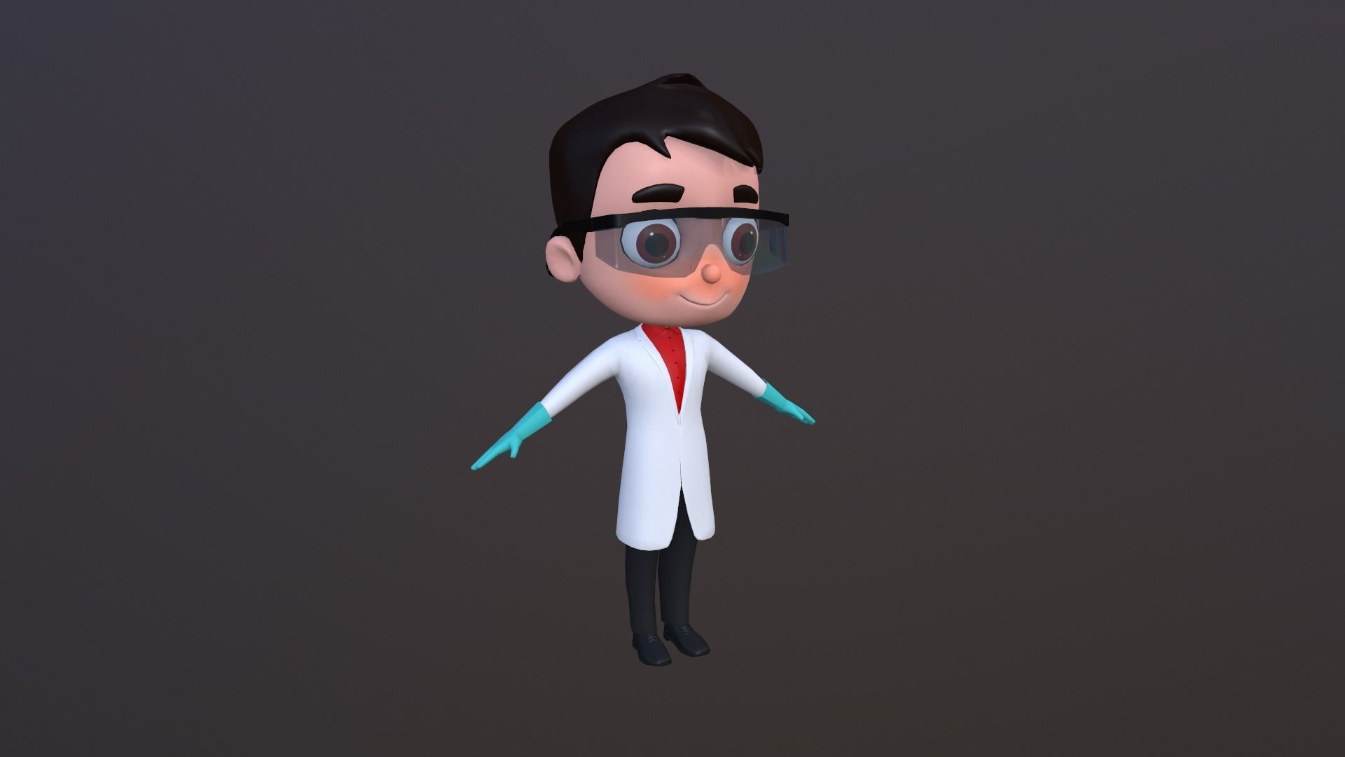 Low Poly Scientist Character 3D model | CGTrader