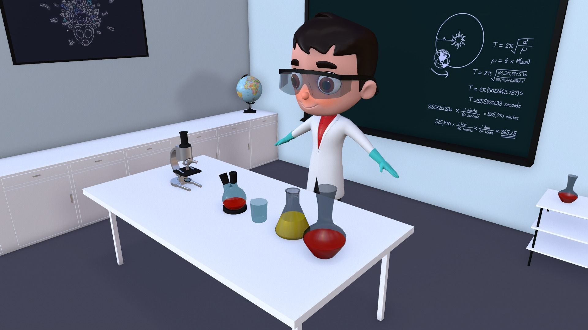 Low Poly Scientist Character 3D model | CGTrader
