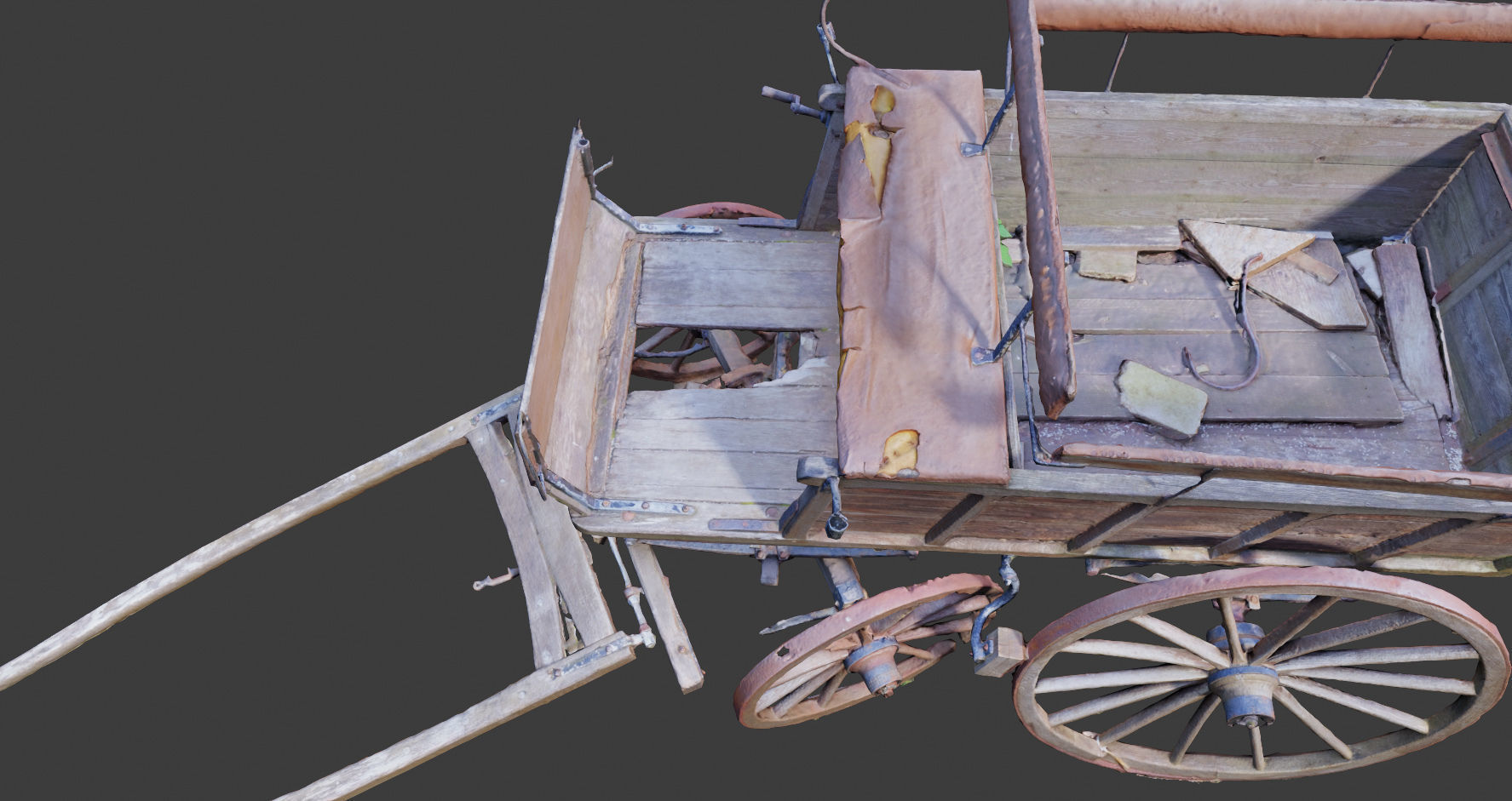 PBR Medieval carriage coach Photoscan 3D model | CGTrader