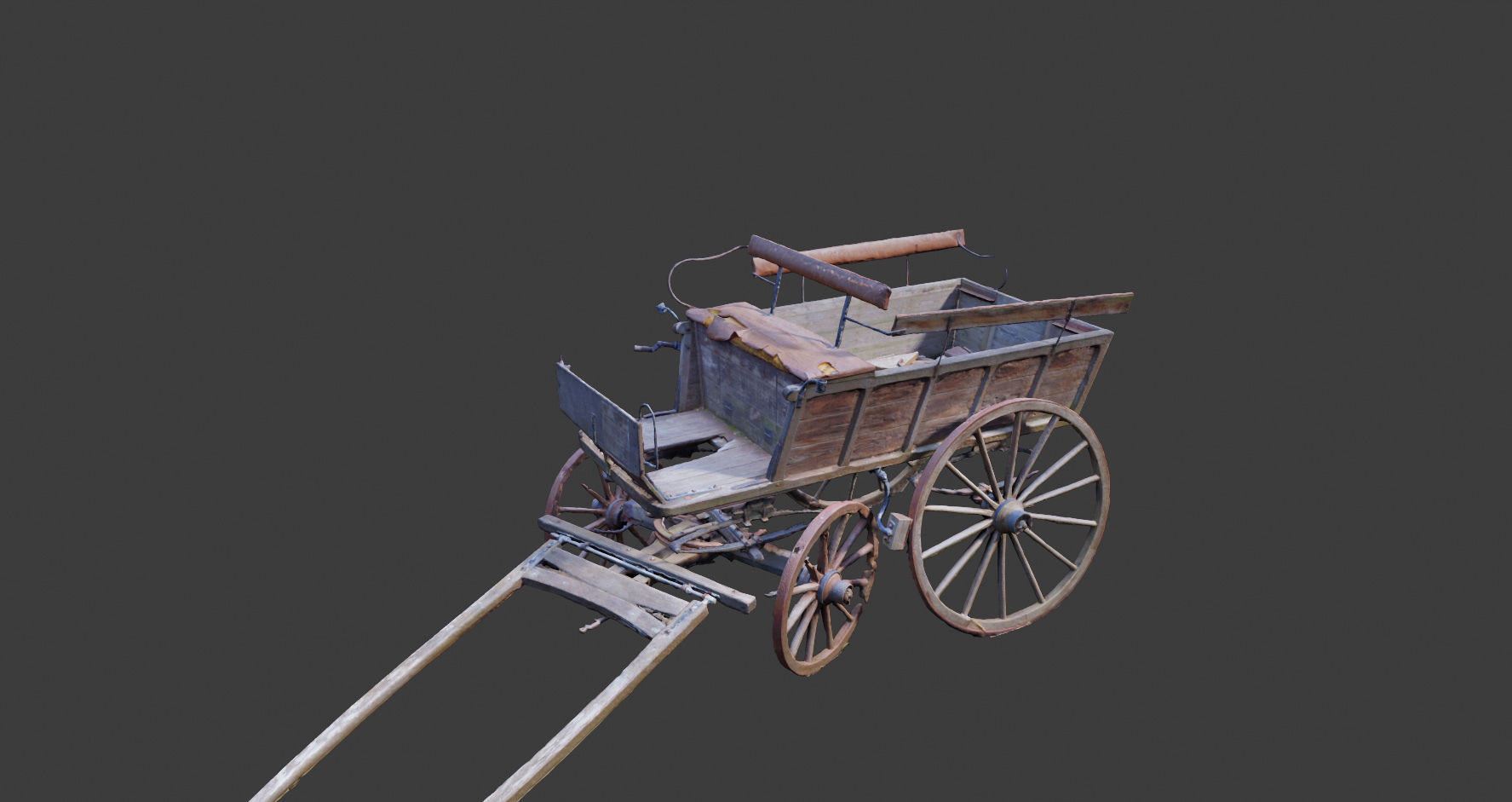 PBR Medieval carriage coach Photoscan 3D model | CGTrader