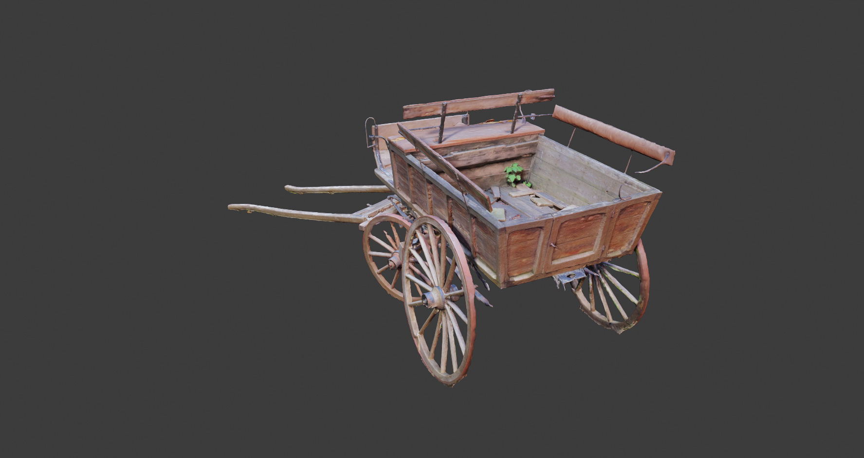 PBR Medieval carriage coach Photoscan 3D model | CGTrader