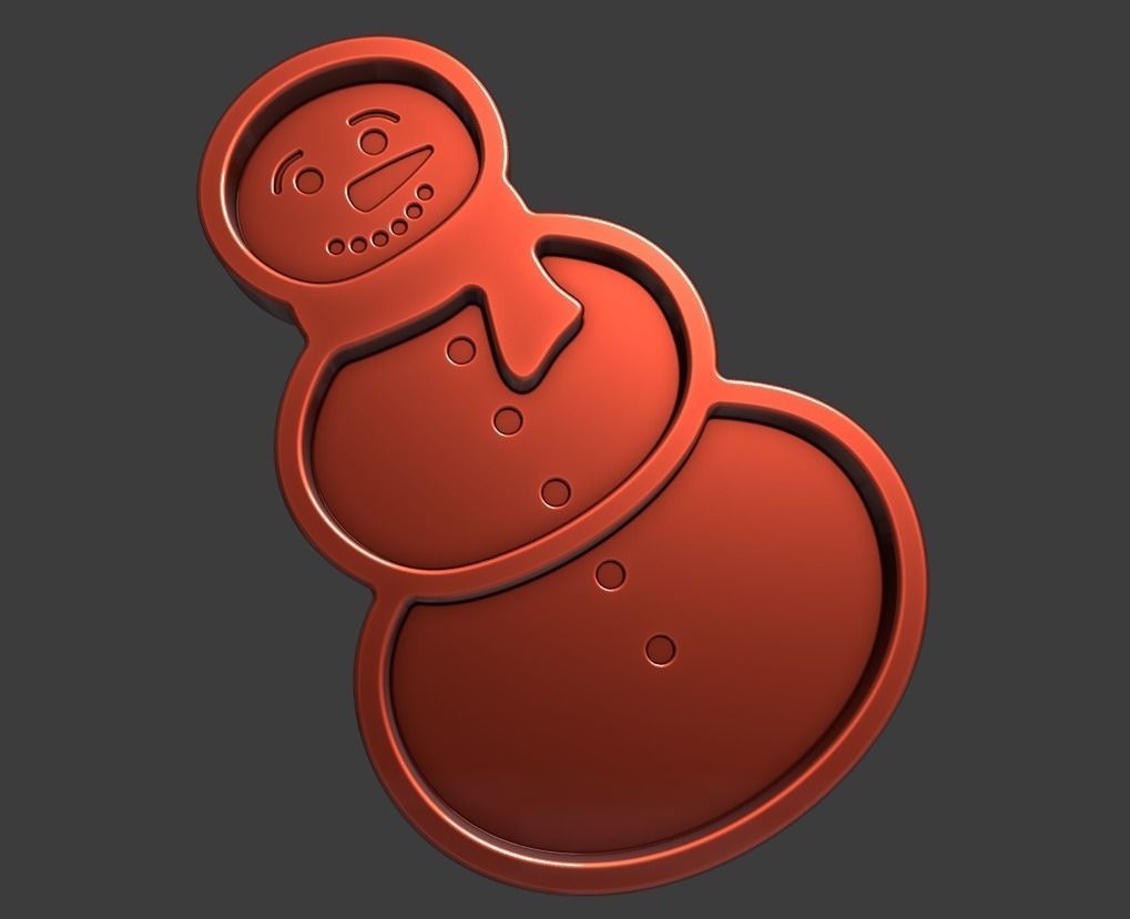 Snowman Tray - CNC Files for Wood 3D model | CGTrader