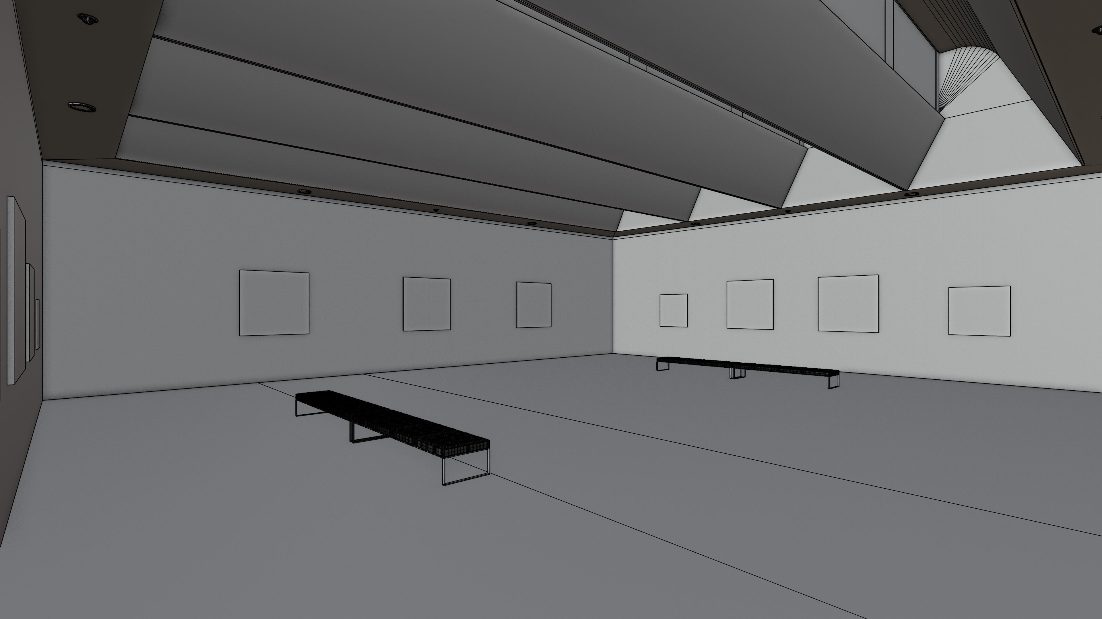 3D model Art Museum Gallery Interior 11 VR / AR / low-poly | CGTrader