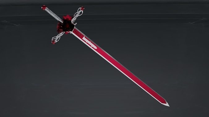 3D model Red Sword VR / AR / low-poly | CGTrader