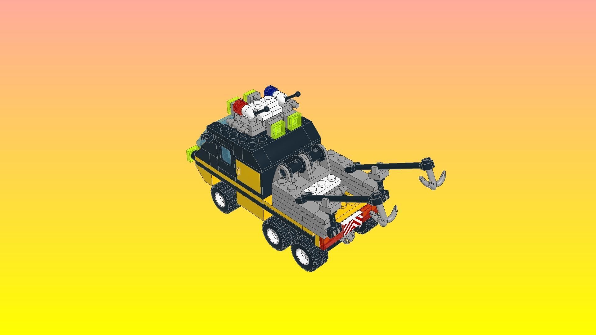 Lego Rescue truck Model 111 3D model | CGTrader