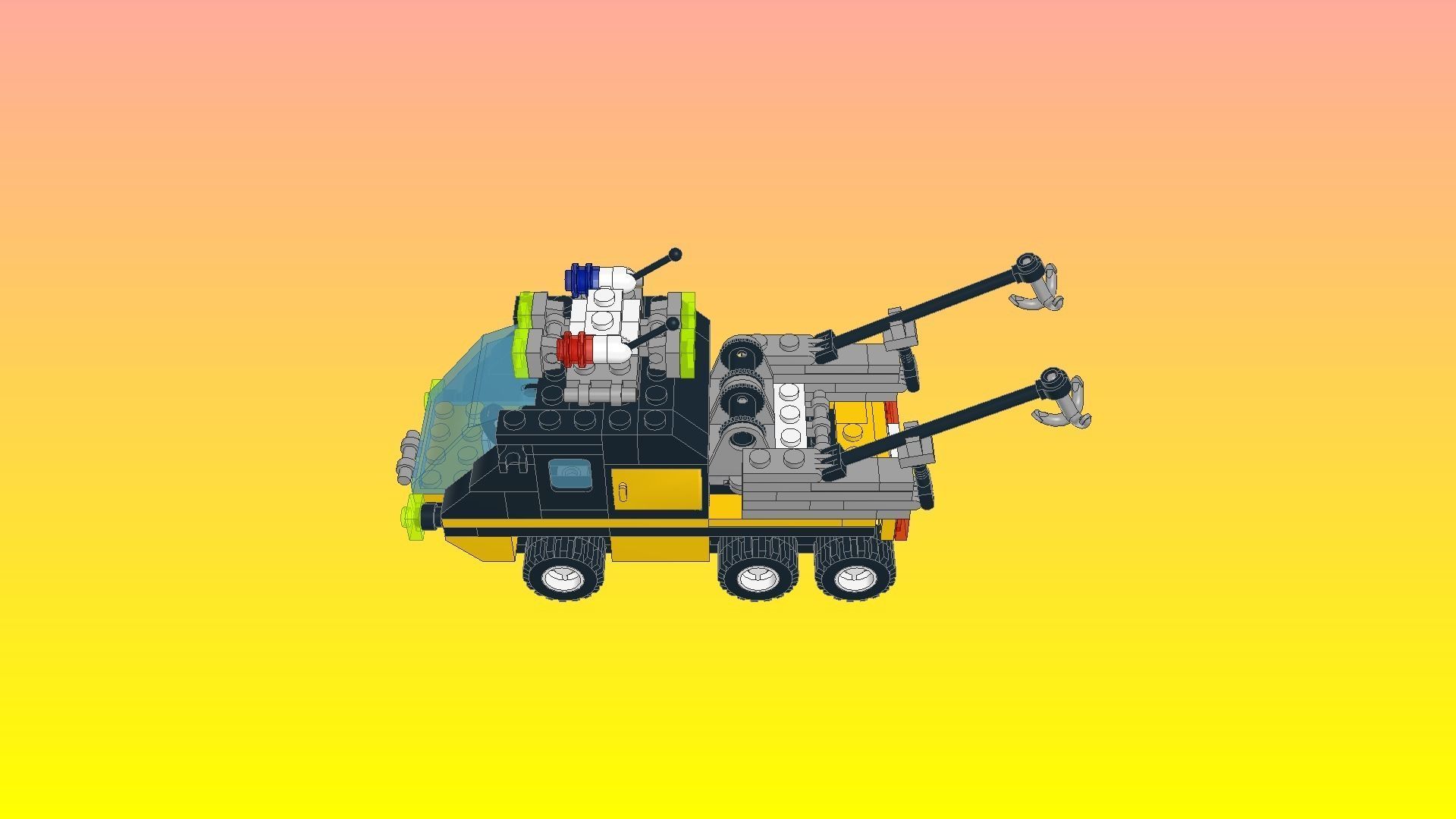 Lego Rescue truck Model 111 3D model | CGTrader