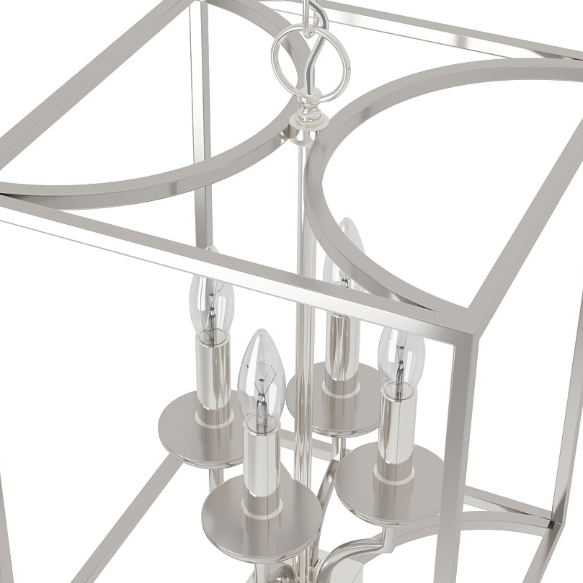 Light Lantern Square Chandelier 3D model | CGTrader