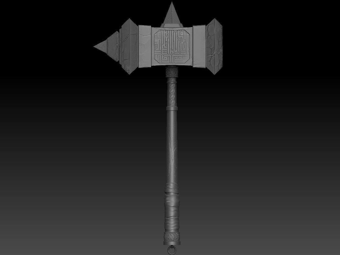 3D model Hammer gameready stylized VR / AR / low-poly | CGTrader