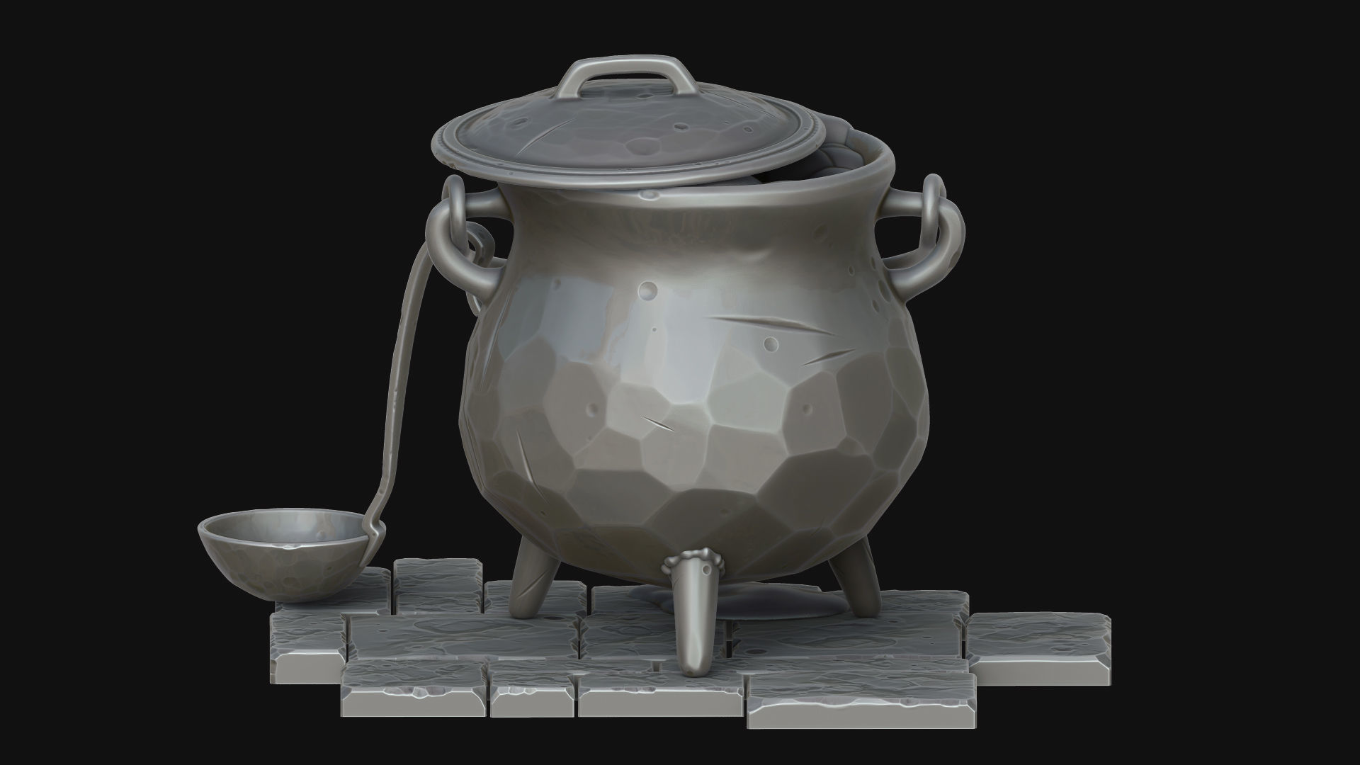 Stylized Cauldron 3D model | CGTrader