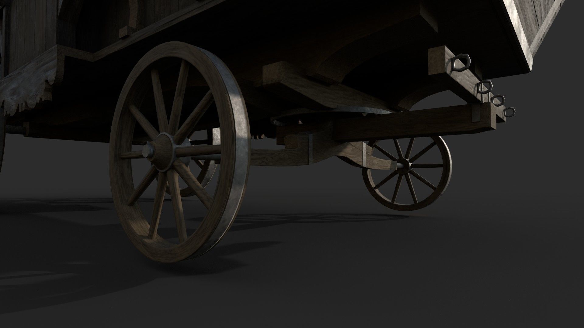 3D model Realistic Medieval Merchant Wagon VR / AR / low-poly | CGTrader