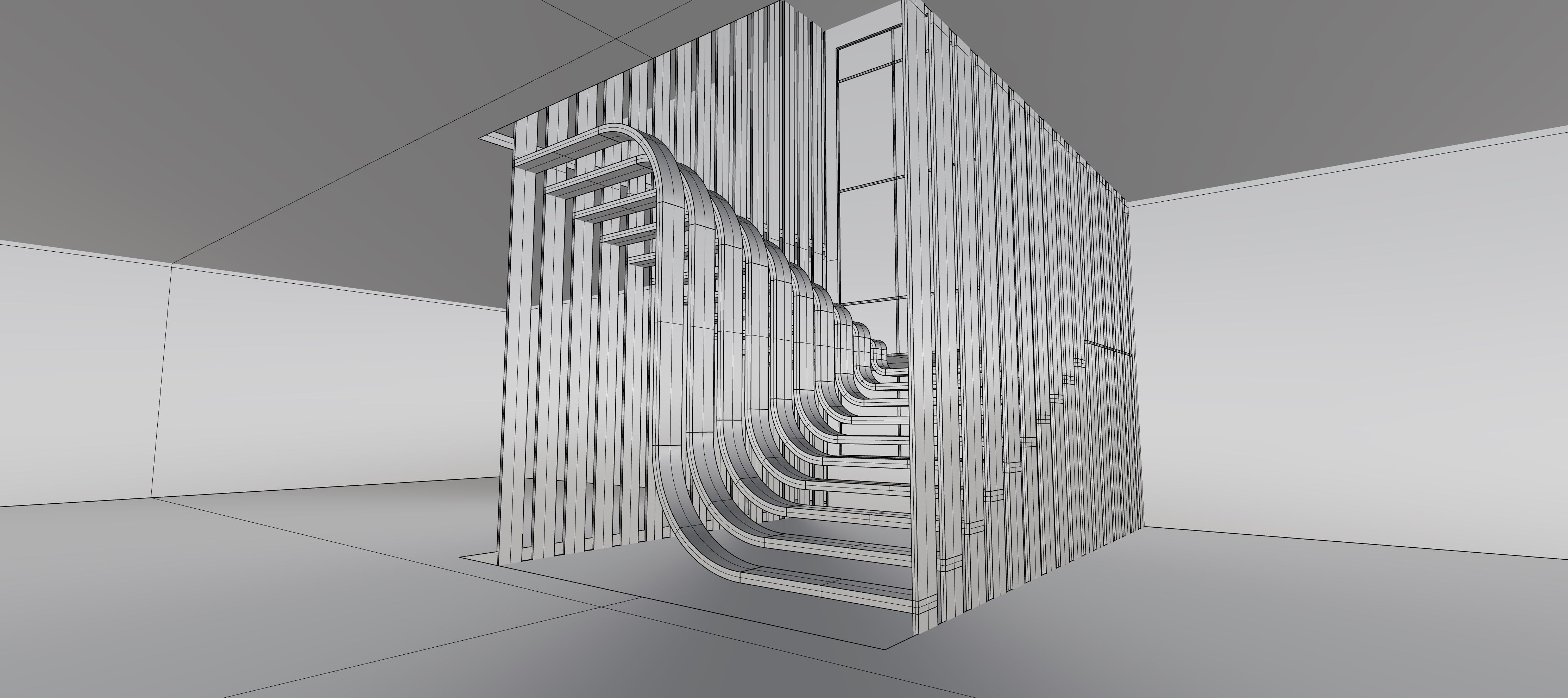 Parametric Stair 3D model | CGTrader