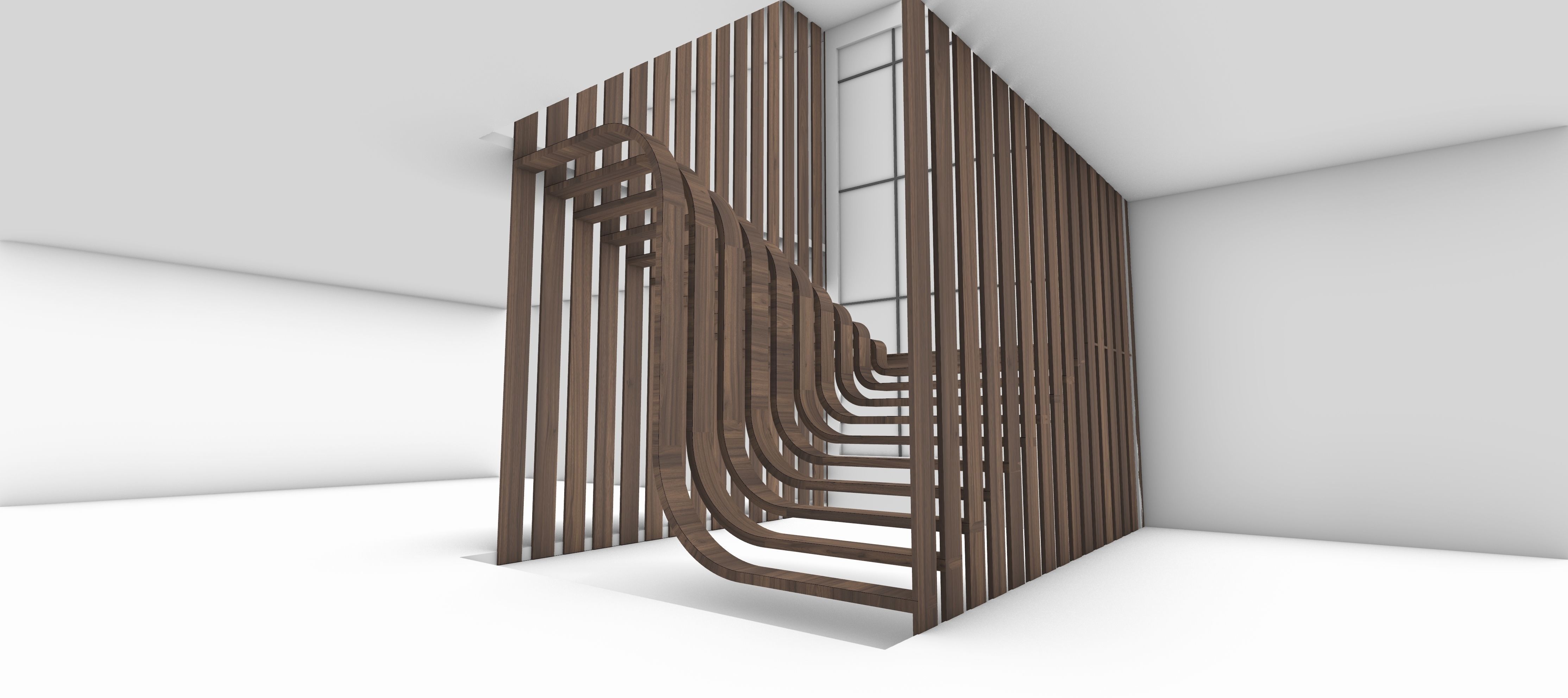 Parametric Stair 3D model | CGTrader