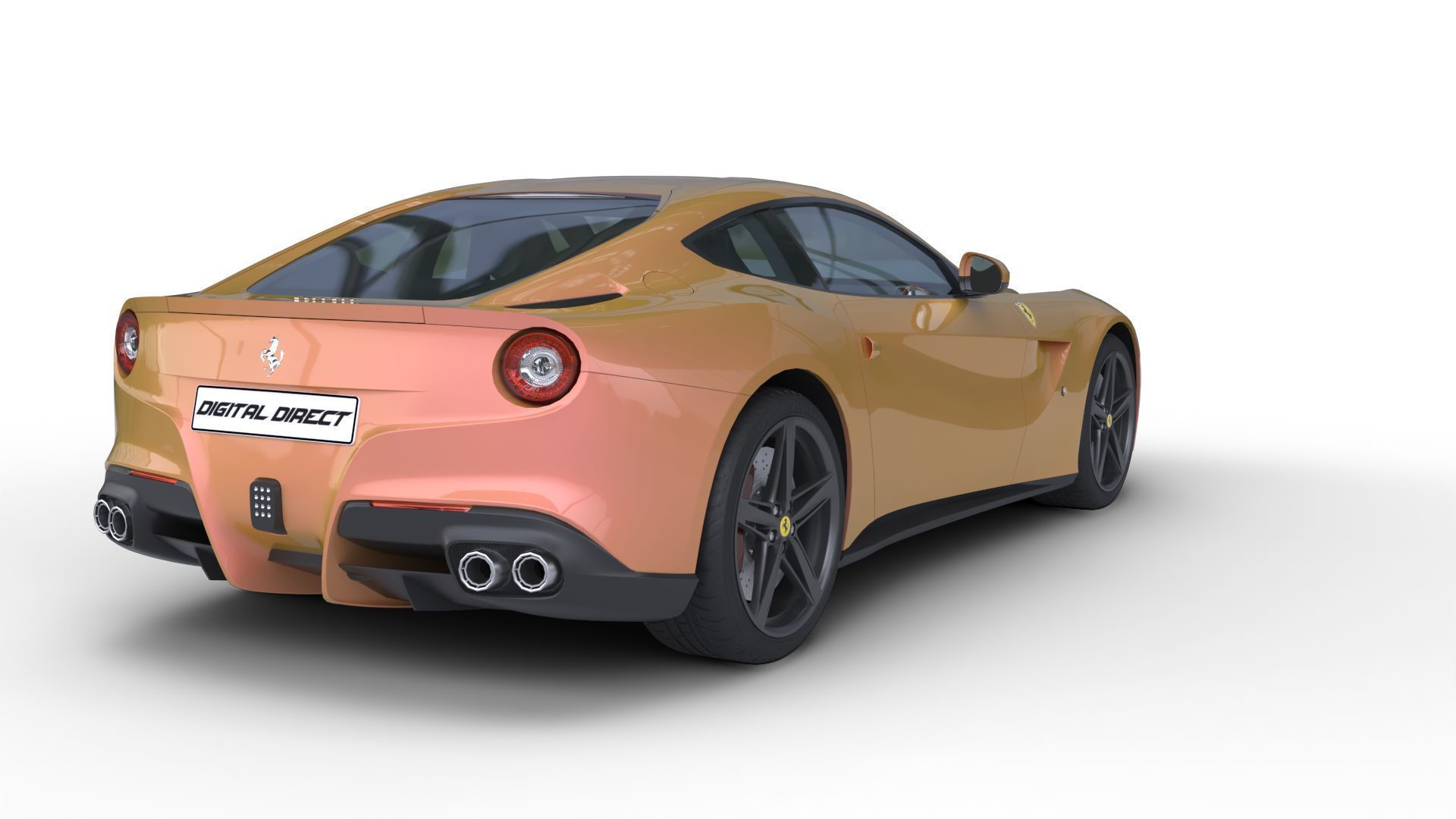 3D model Ferarri F12 Berlinetta Realistic Vehicle with Interior VR / AR ...