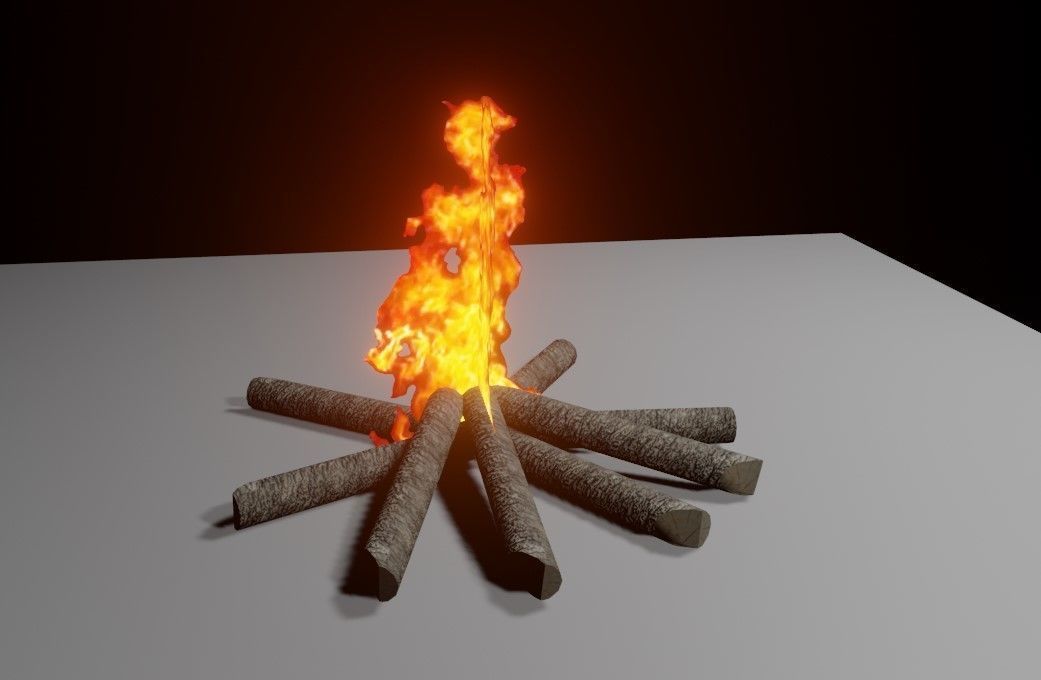 3D model Bonfire - Fire Pit - Fogueira VR / AR / low-poly | CGTrader