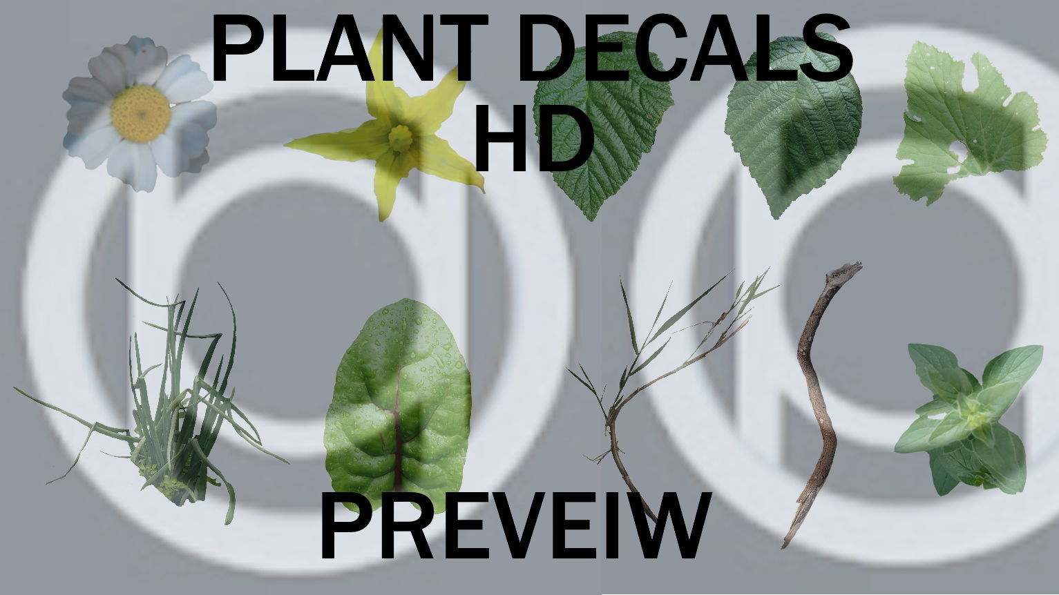 Nature Decal Pack HD free VR / AR / low-poly Texture | CGTrader