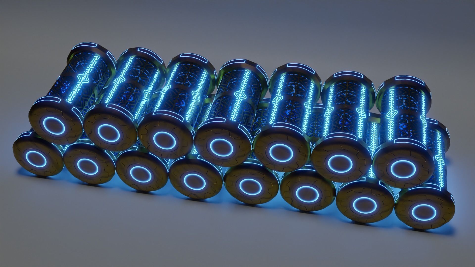 3D model Arcane Hextech Energy Cell VR / AR / low-poly | CGTrader