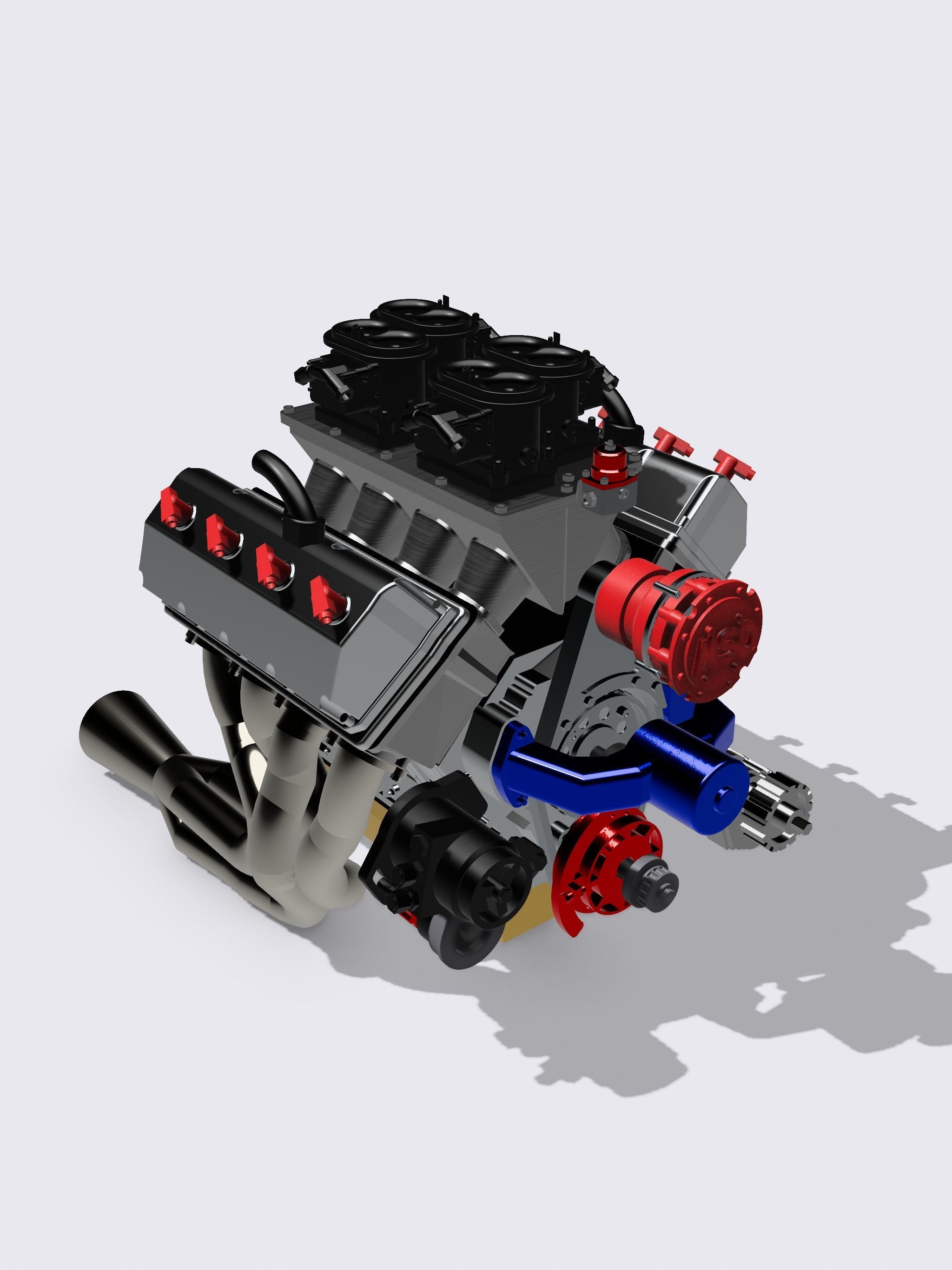 PRO STOCK HEMI COMPLETE HIGH DETAIL 3D PRINT MODEL 3D model 3D ...