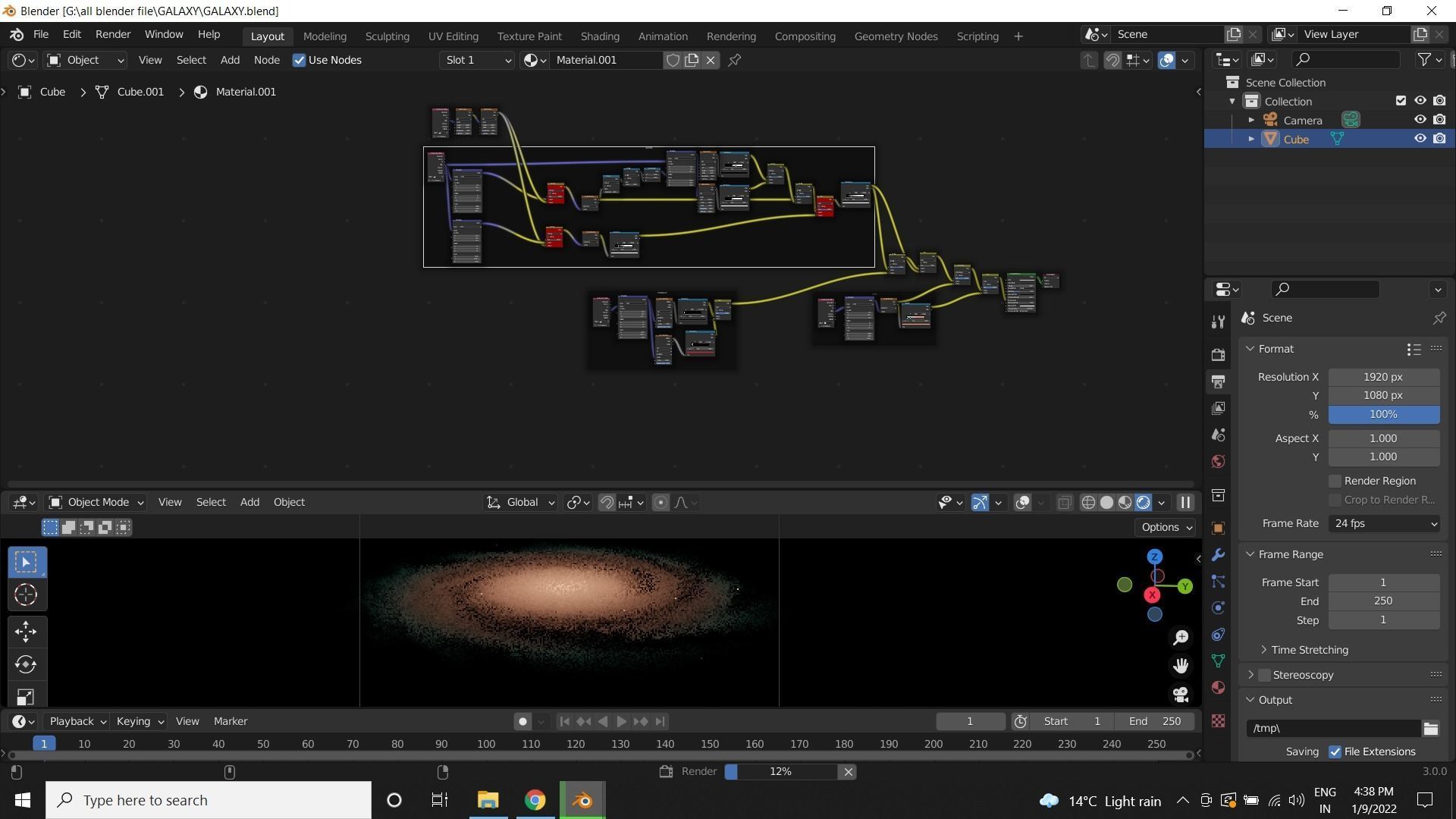 3D model A very Beautiful realistic Galaxy VR / AR / low-poly | CGTrader
