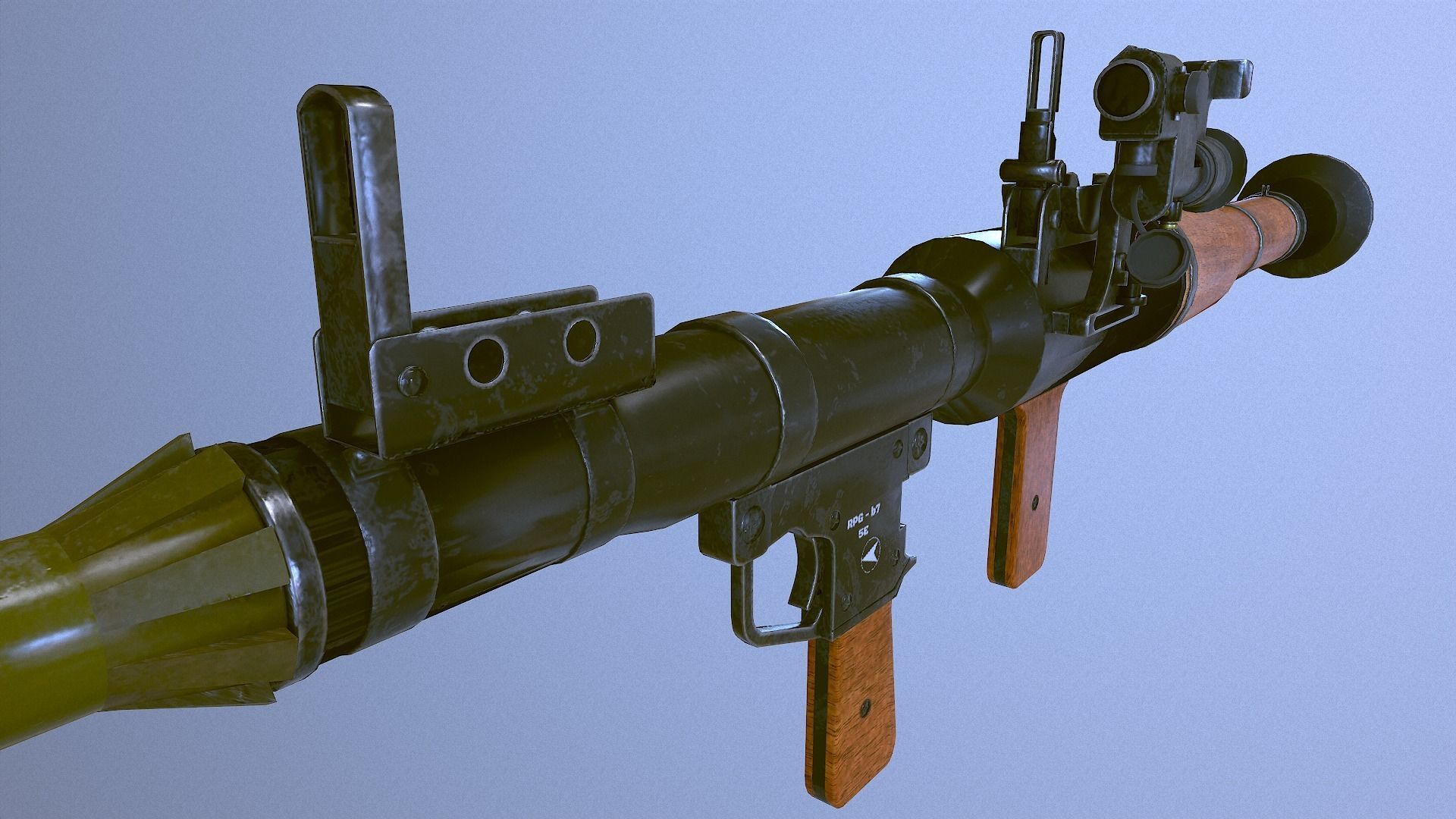 3D model RPG 7 Launcher for Games Low Poly VR / AR / low-poly | CGTrader