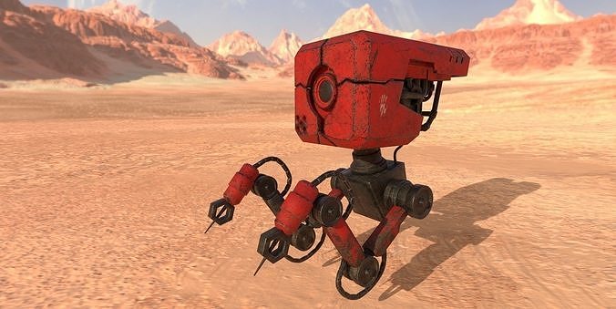 RED ROBOT 3D model | CGTrader