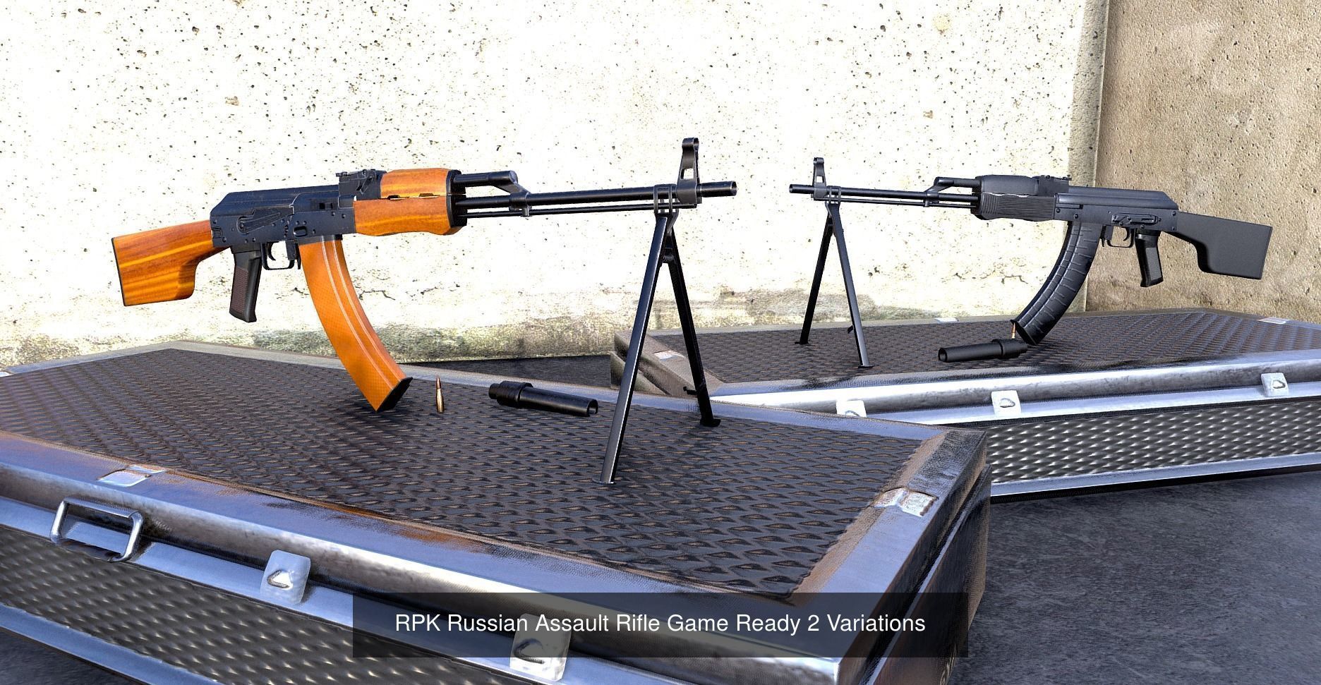 Russian Rifles and Ammunitions Mega Pack 3D Model Collection | CGTrader