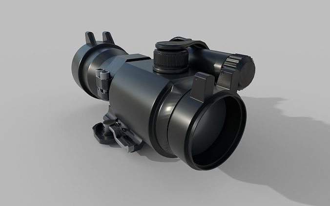 3D model Aimpoint 2X scope VR / AR / low-poly | CGTrader
