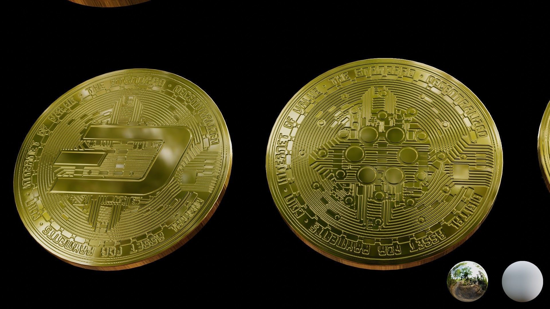 Texture Crypto Coins Pack 2 VR / AR / low-poly | CGTrader