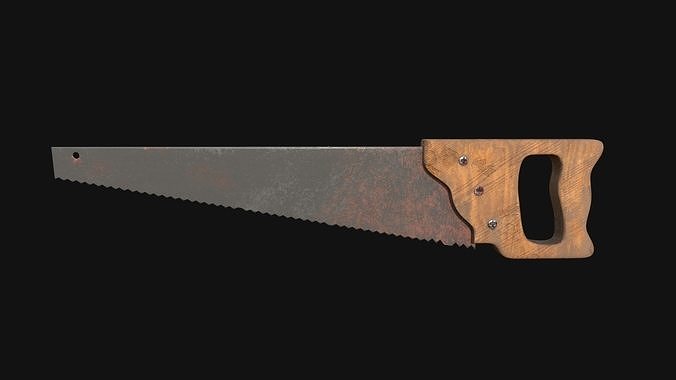 3D model Hand Saw Low-poly 3D model GAME READY VR / AR / low-poly ...