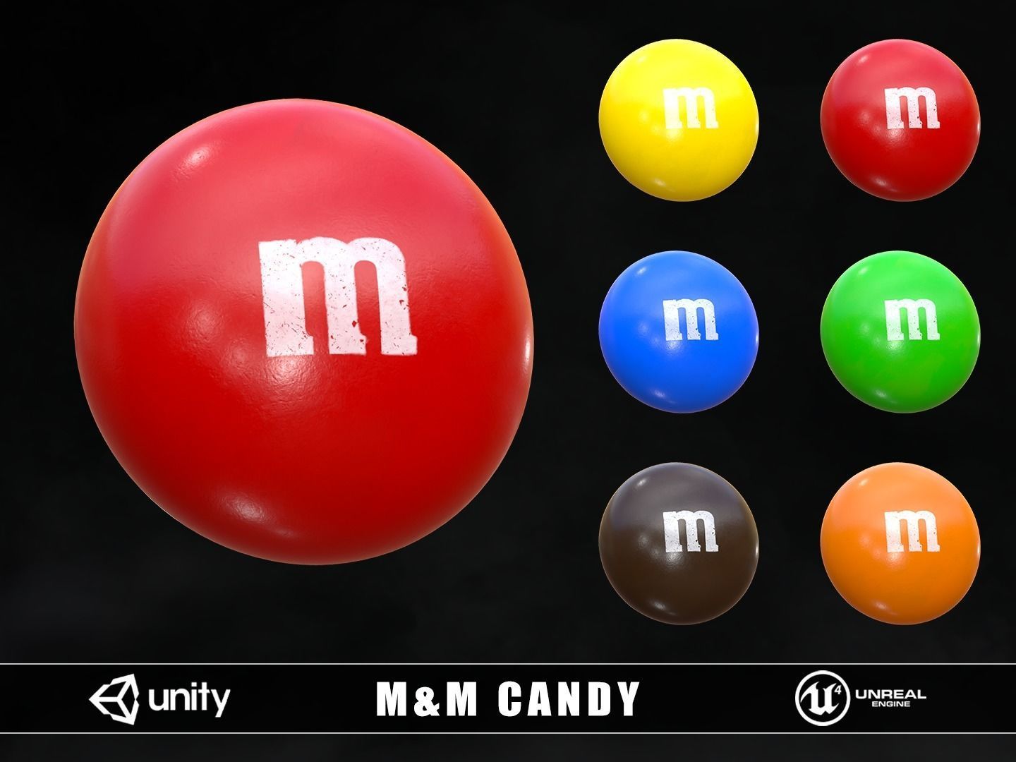3D model Chocolate Candy VR / AR / low-poly | CGTrader