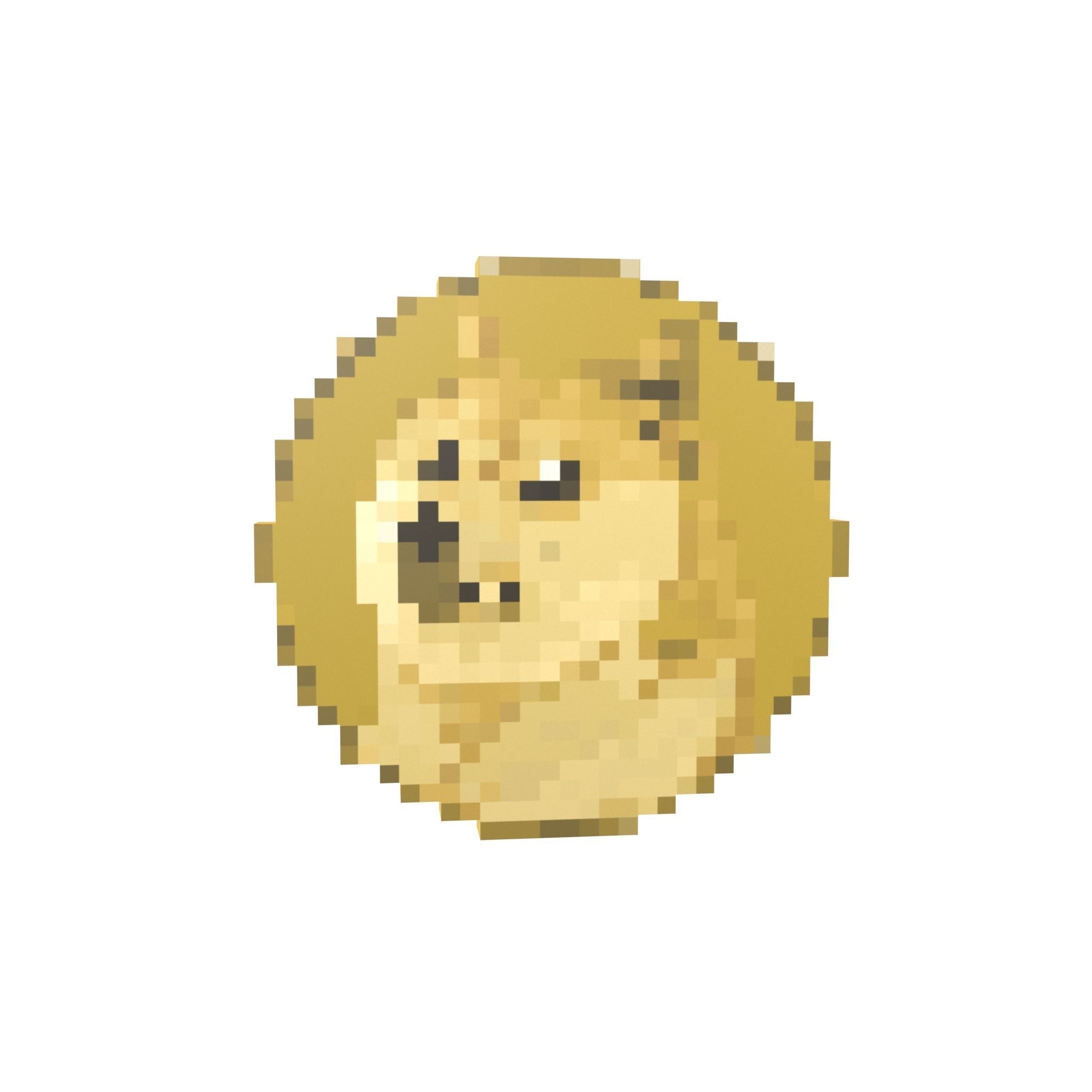 3D model Pixel Dogecoin v1 001 VR / AR / low-poly | CGTrader