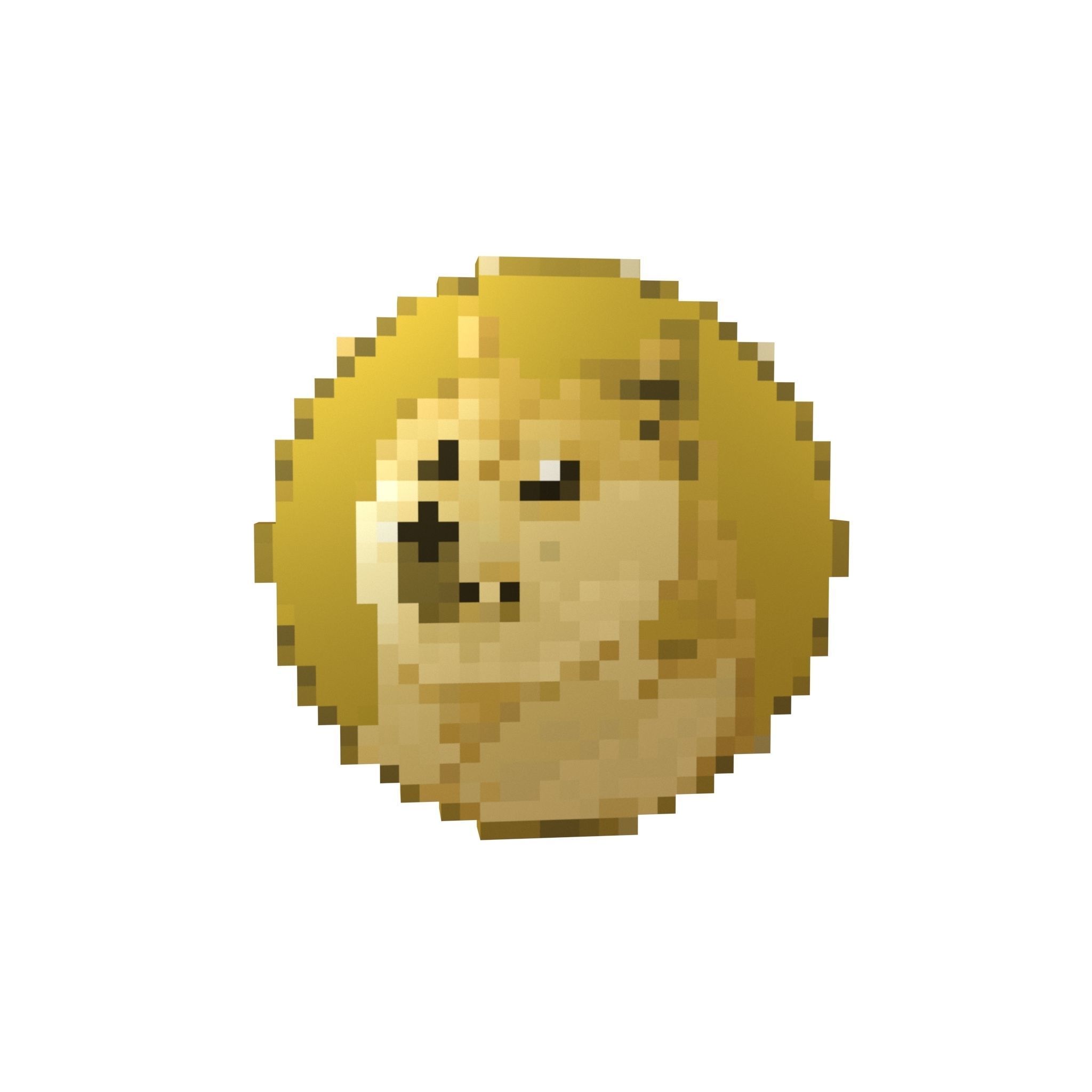 3D model Pixel Dogecoin v1 002 VR / AR / low-poly | CGTrader