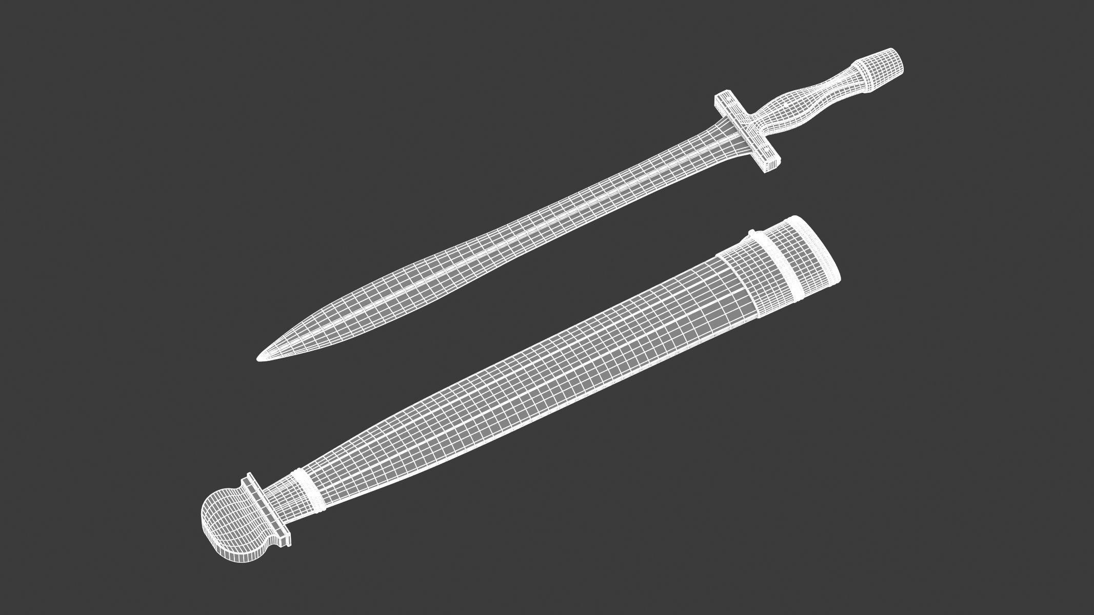 3D model Xiphos Sword VR / AR / low-poly | CGTrader