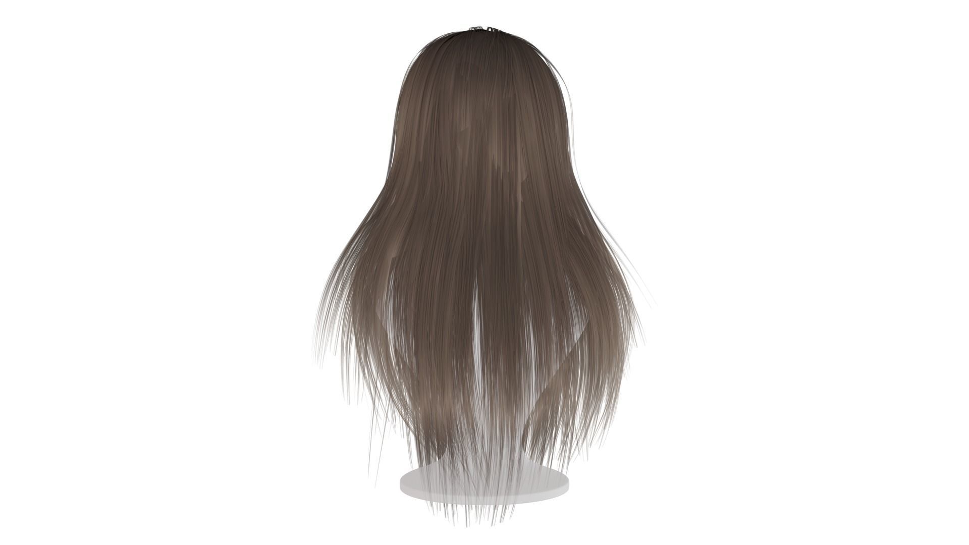 3D model Realistic Woman Long Hair Style VR / AR / low-poly | CGTrader