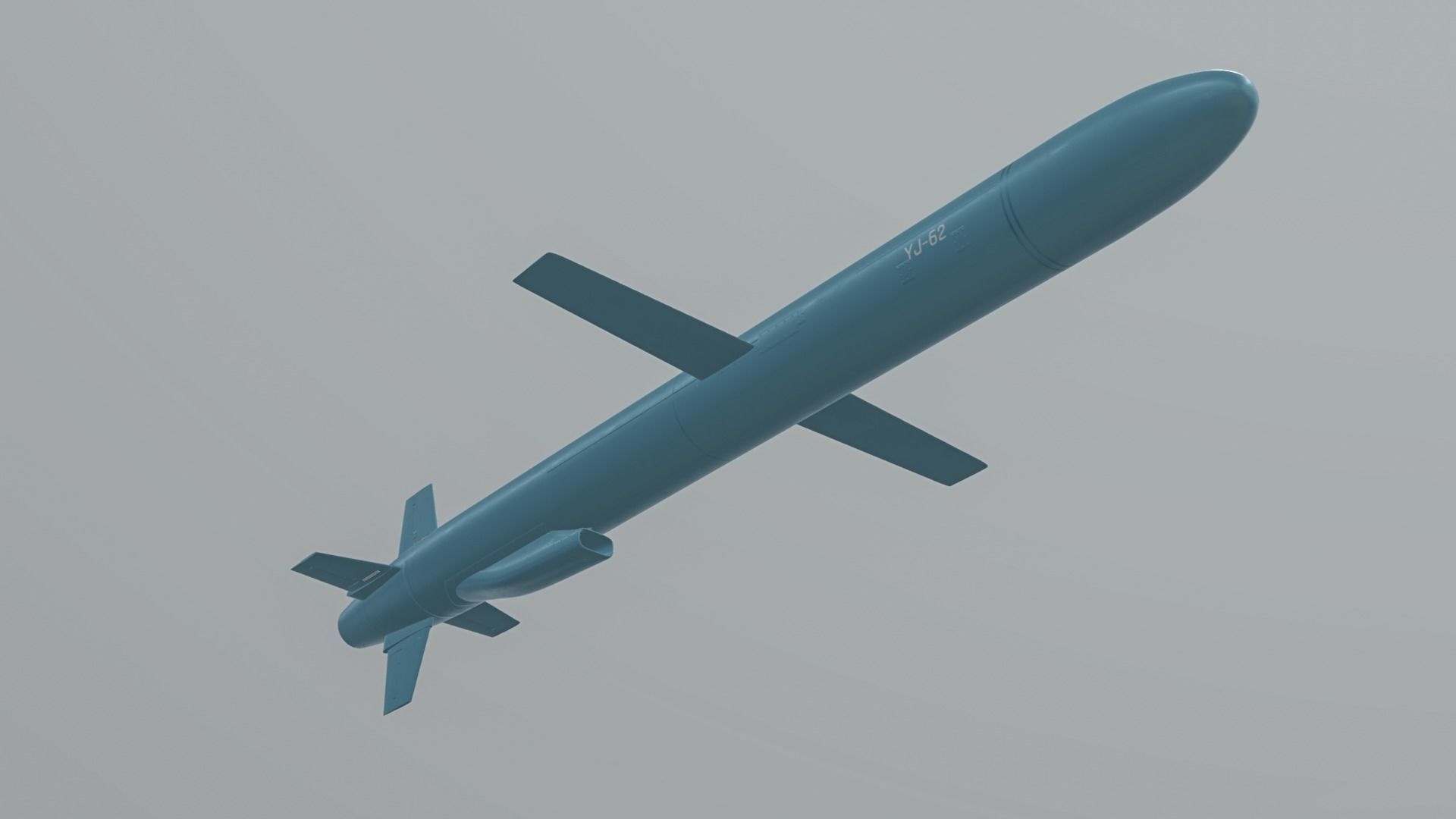 YJ-62 Chinese Anti-Ship Cruise Missile 3D model animated rigged | CGTrader