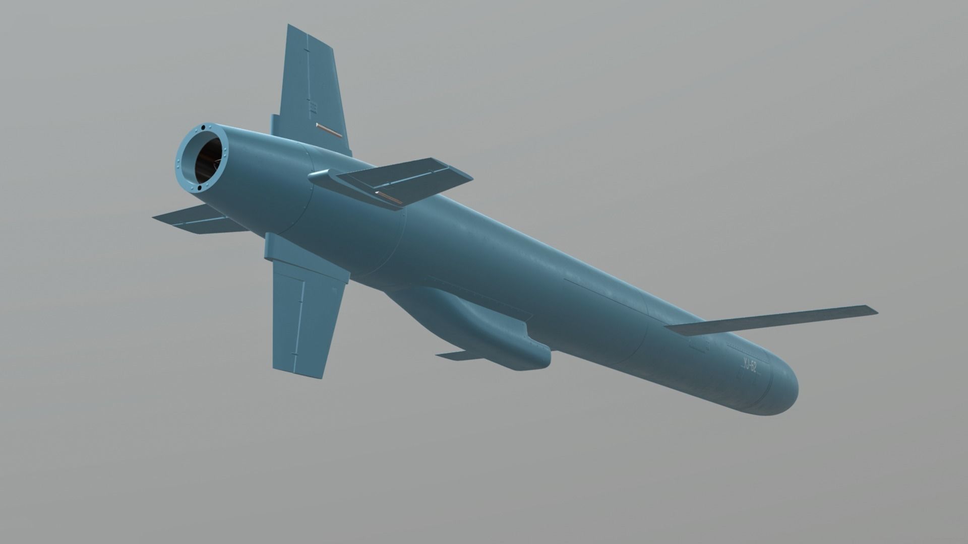 YJ-62 Chinese Anti-Ship Cruise Missile 3D model animated rigged | CGTrader